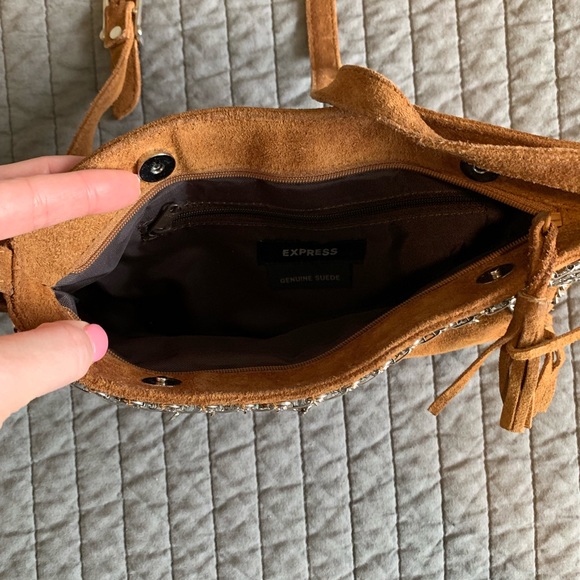 Express | Bags | Genuine Suedeleather Express Shoulder Bag | Poshmark